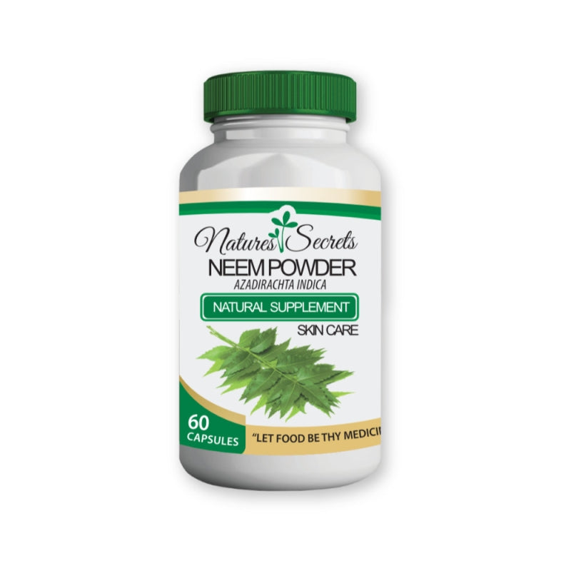 NATURES SECRET NEEM POWDER 60 CAPSULES — Chohans Spice