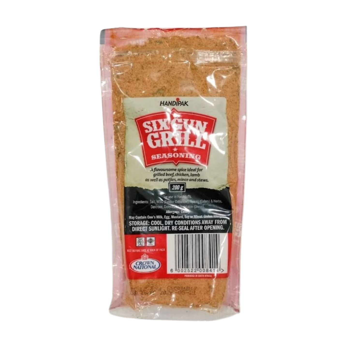 SIX GUN GRILL SEASONING 200GM — Chohans Spice