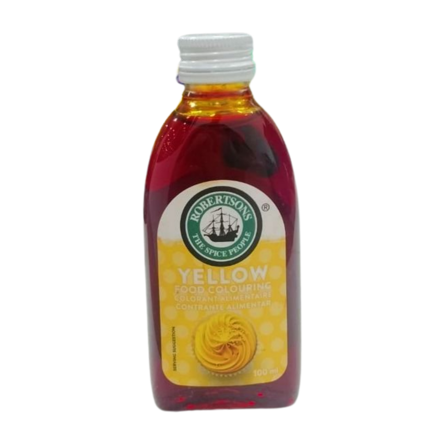 ROBERTSONS YELLOW FOOD COLOURING 100ML — Chohans Spice