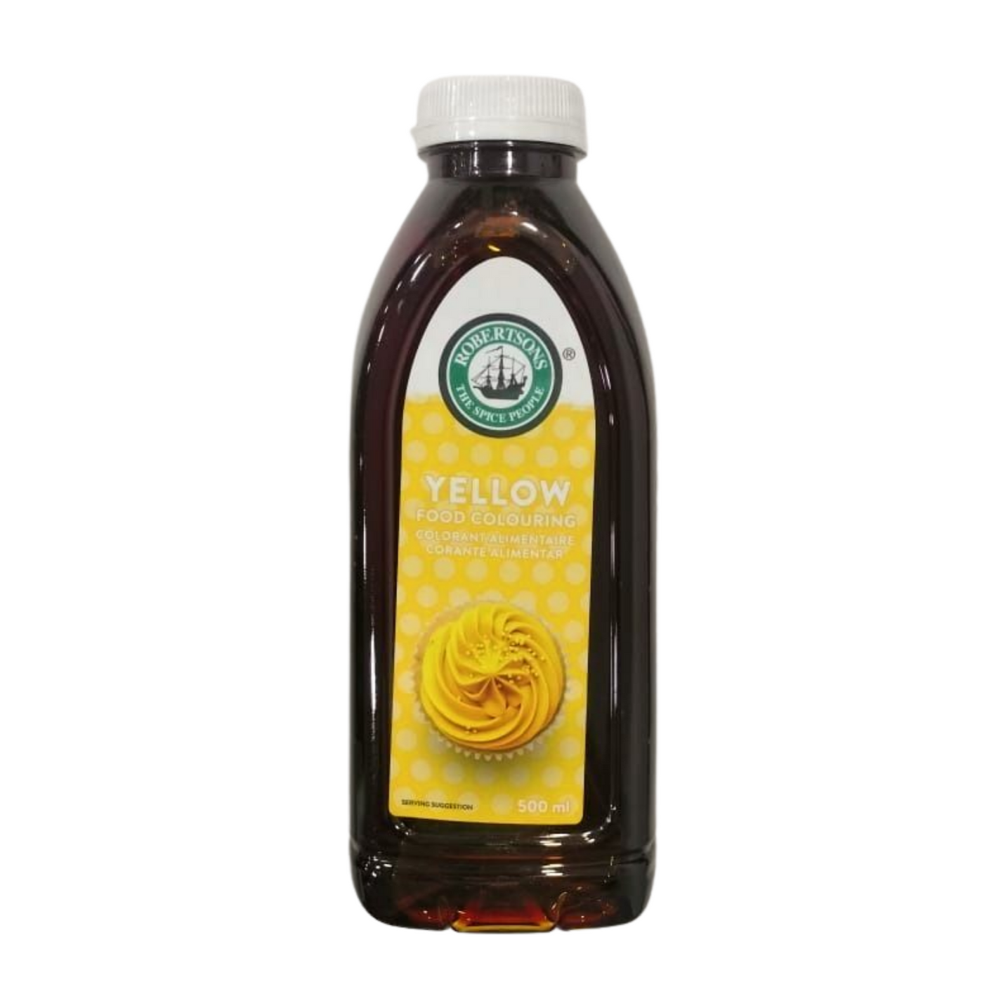 ROBERTSONS YELLOW FOOD COLOURING 500ML — Chohans Spice