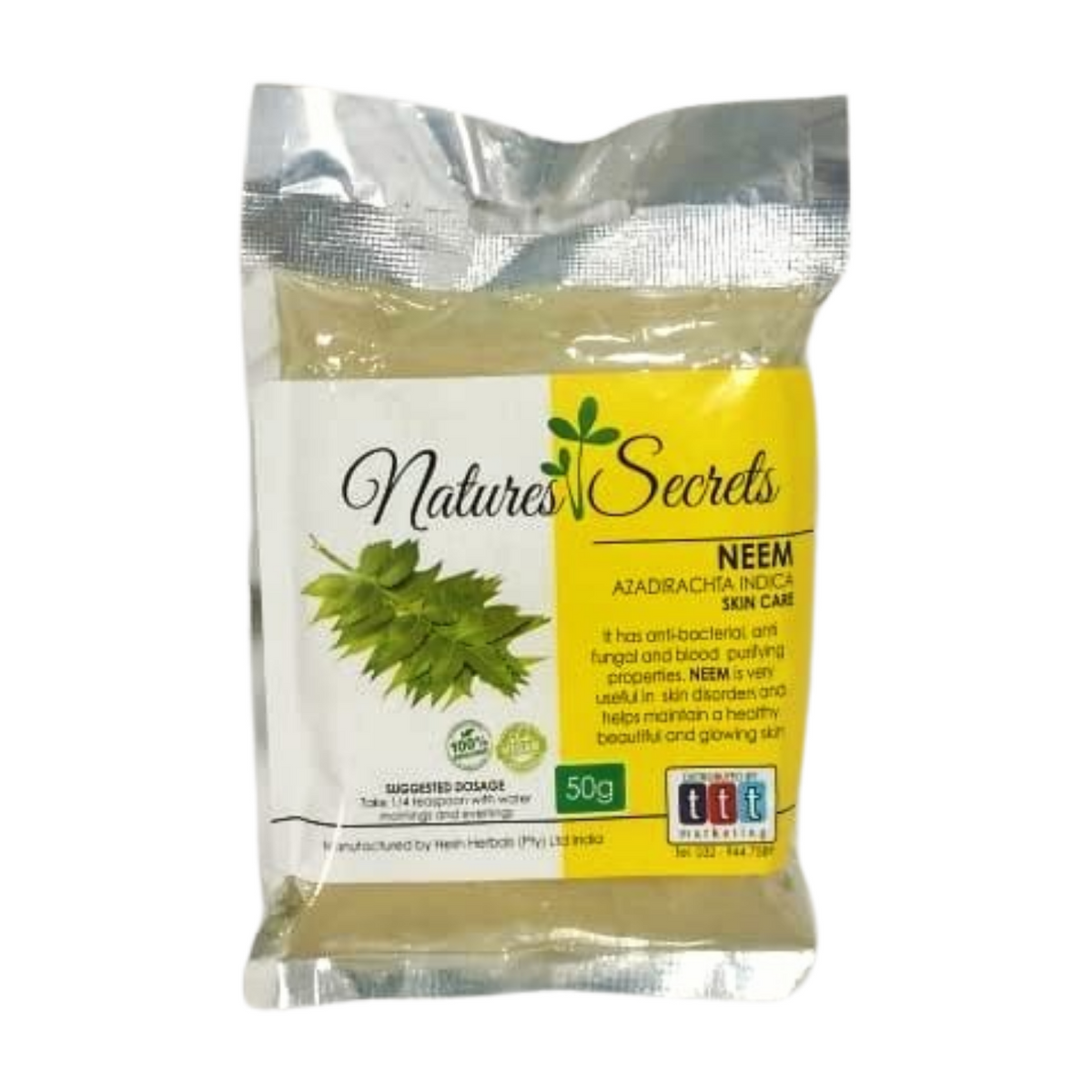 NATURES SECRET NEEM POWDER 50GM — Chohans Spice