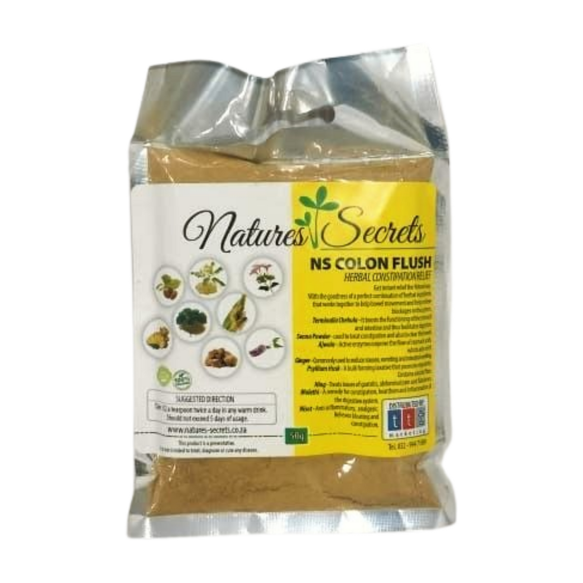 NATURES SECRET COLON FLUSH 50GM — Chohans Spice