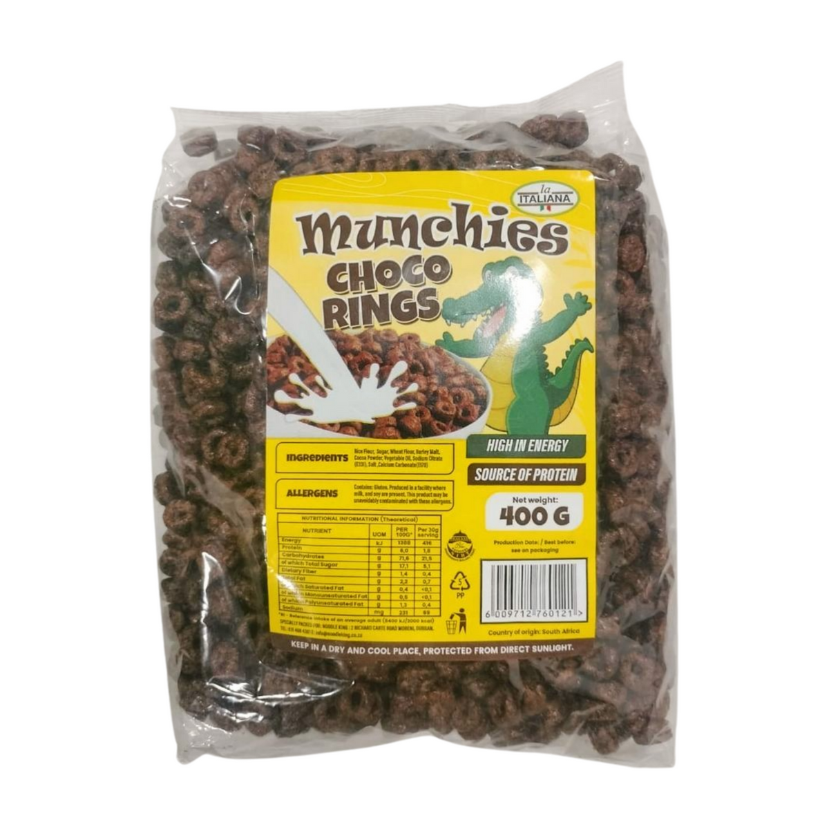 LA ITALIANA MUNCHIES CHOCO RINGS 400GM — Chohans Spice