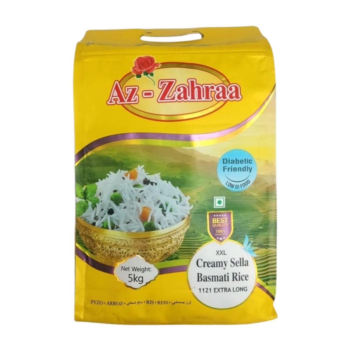AZ-ZAHRAA CREAMY STELLA BASMATI RICE 5KG — Chohans Spice