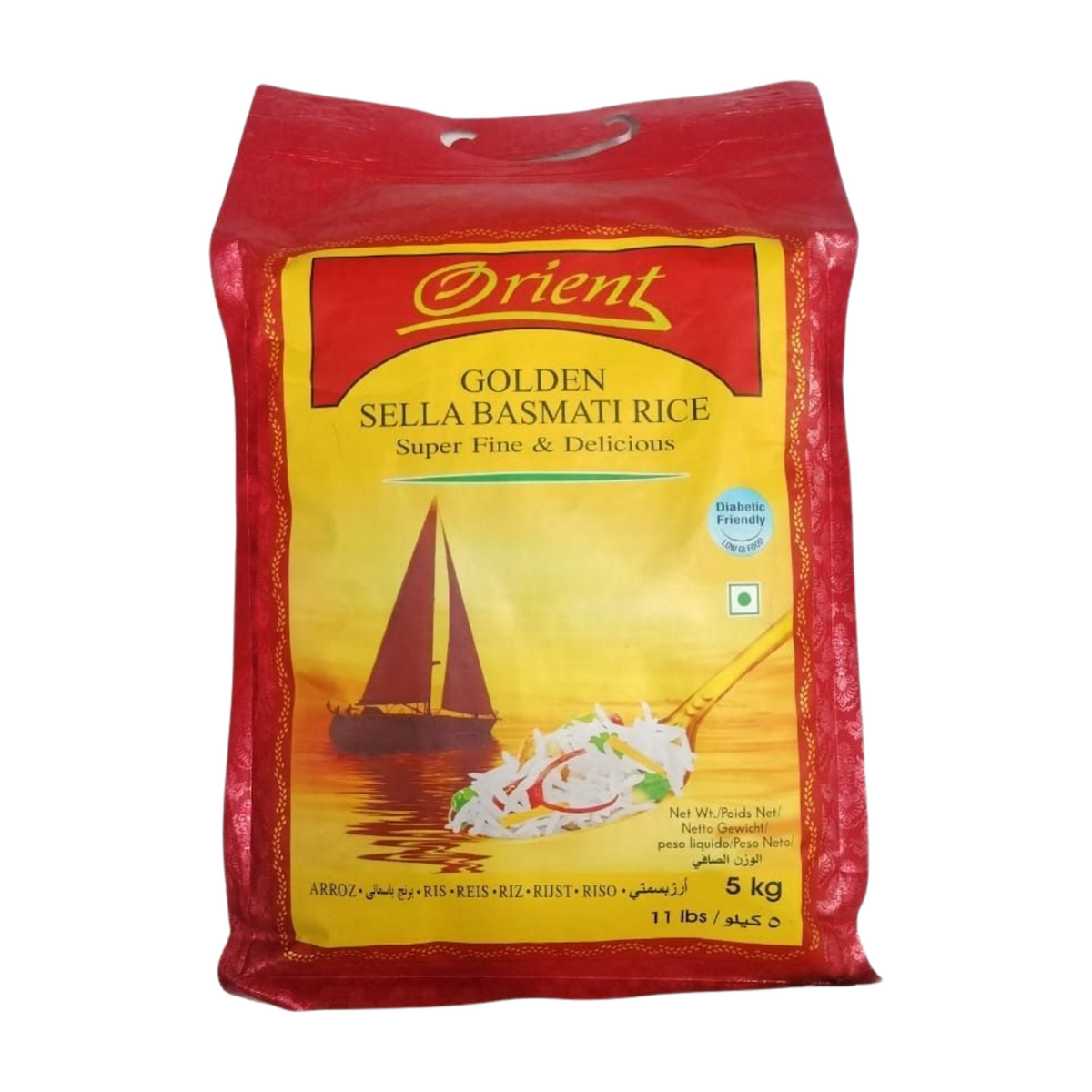 A.H ORIENT GOLDEN SELLA BASMATI RICE 5KG — Chohans Spice