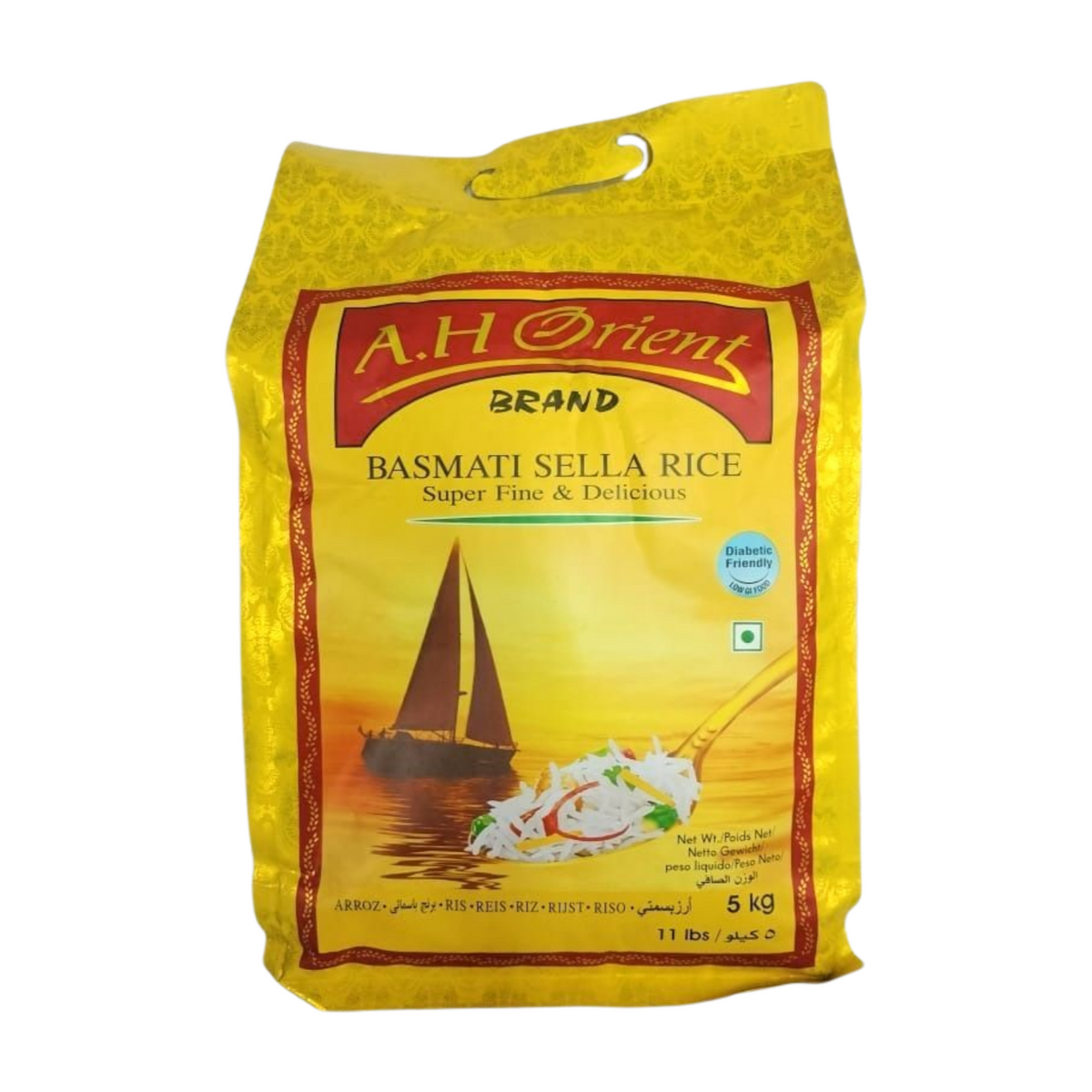 A.H ORIENT SELLA BASMATI RICE 5KG — Chohans Spice