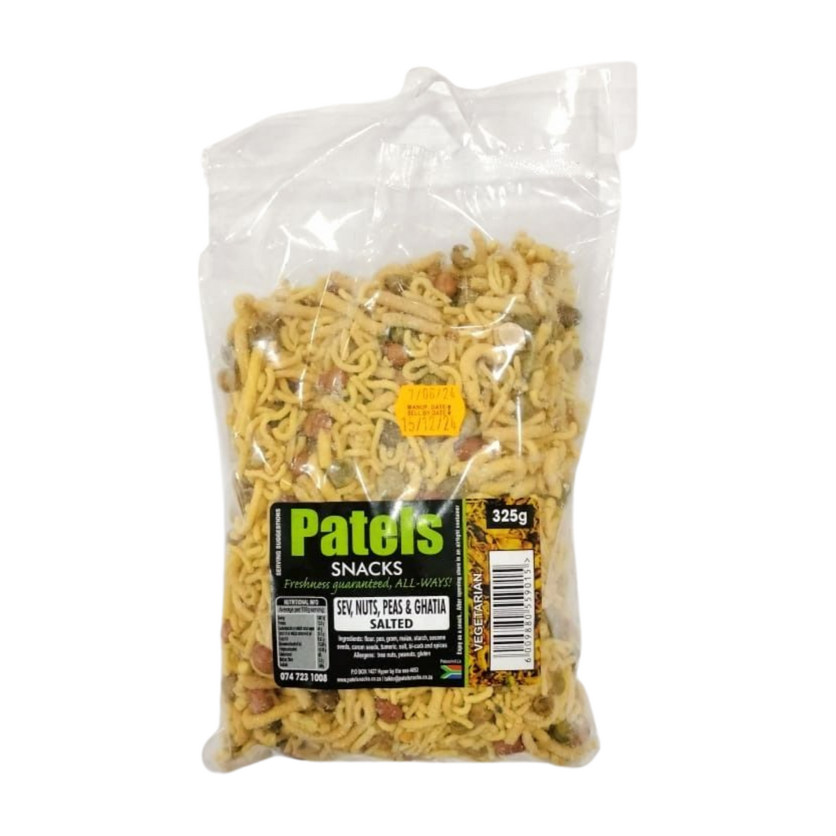 PATELS SALTED SEV, NUTS, PEAS & GHATIA 325GM — Chohans Spice