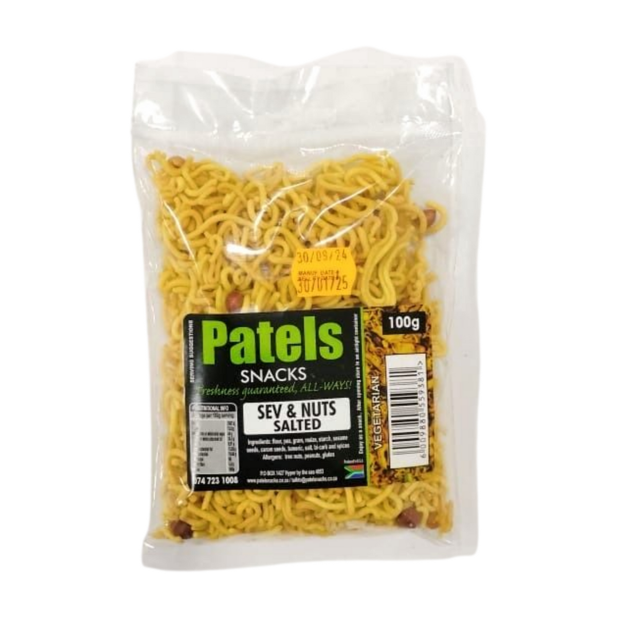 PATELS SALTED SEV & NUTS 100GM — Chohans Spice