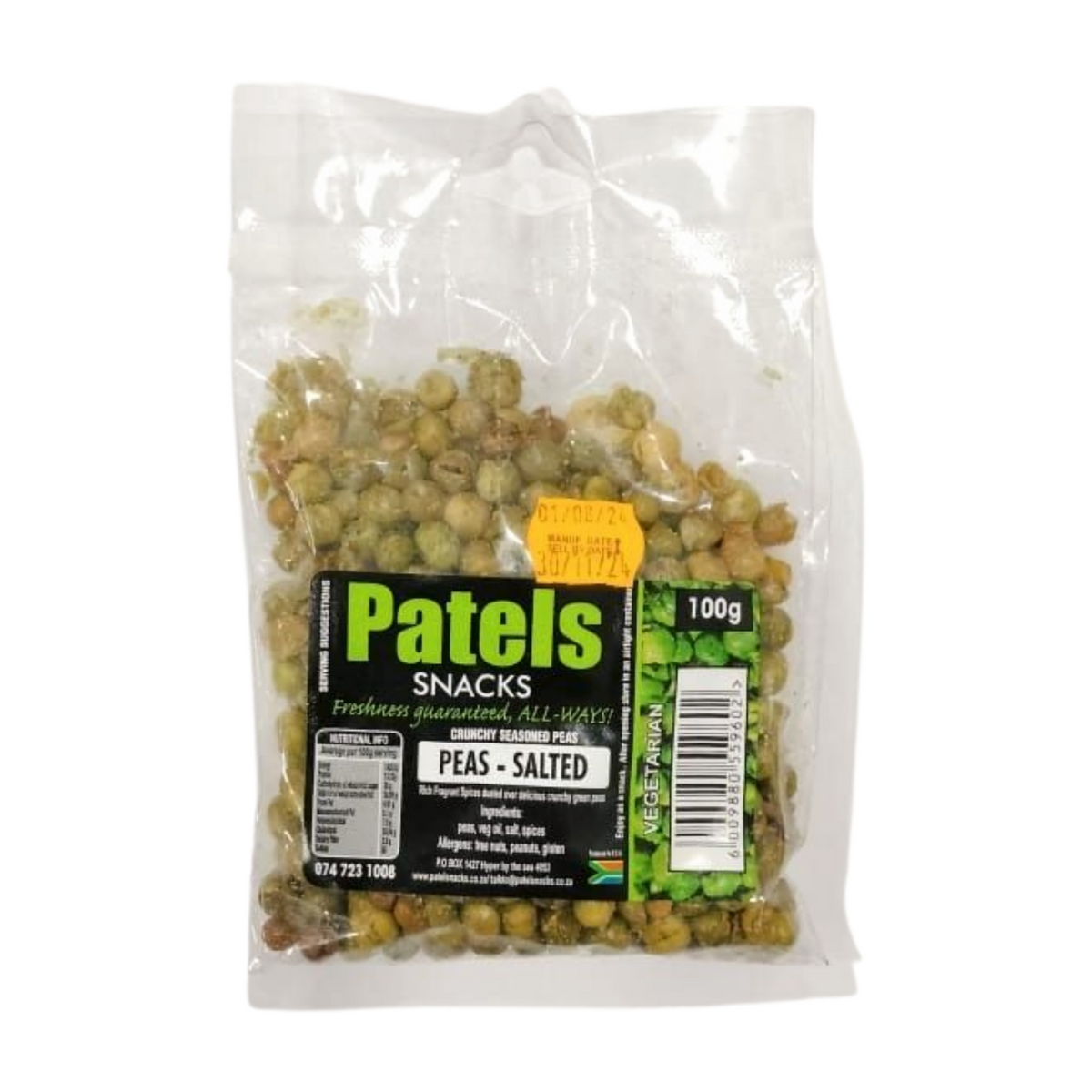 PATELS SALTED PEAS 100GM — Chohans Spice
