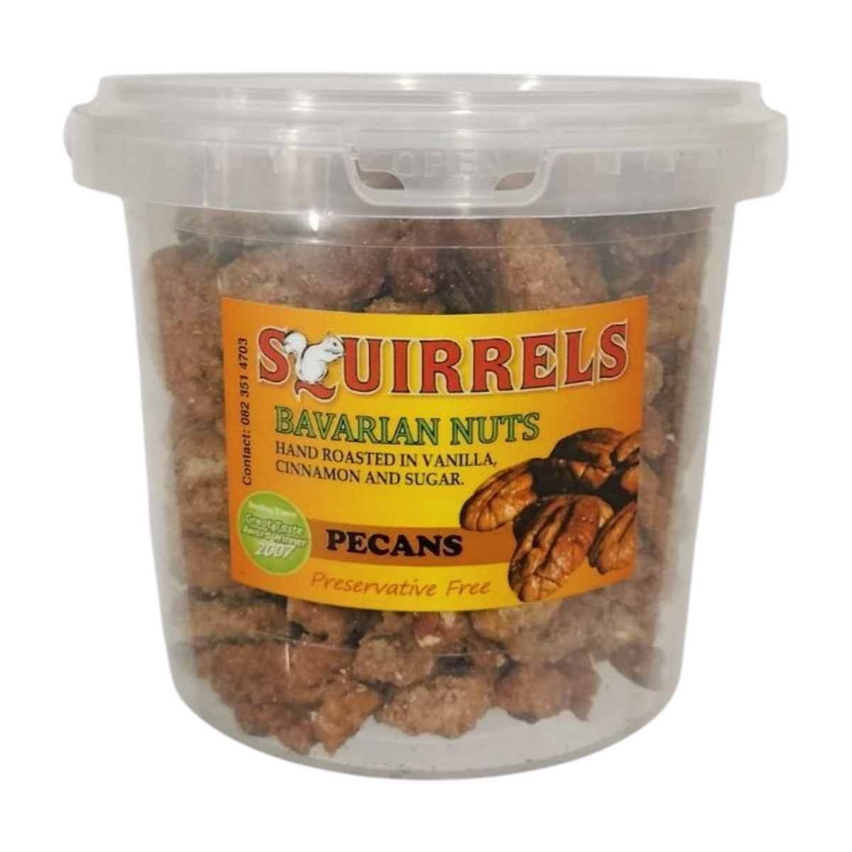 SQUIRRELS BAVARIAN PECAN NUTS 500GM TUB — Chohans Spice