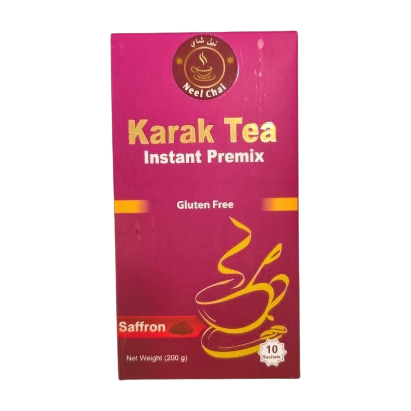 NEEL CHAI KARAK SAFFRON TEA 10 SACHETS — Chohans Spice