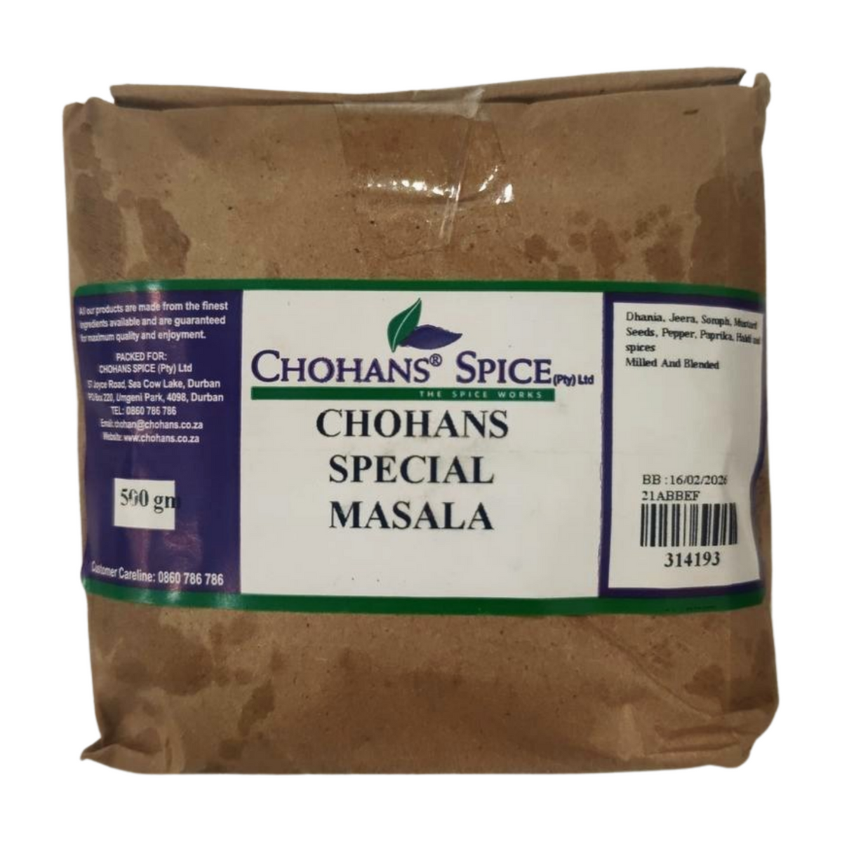 CHOHANS ROASTED (SPECIAL) MASALA 500GM — Chohans Spice